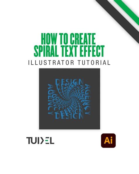 how to create spiral text effect in illustrator