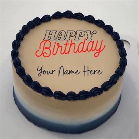 Write Name On Delicious Buttercream Cake For Lovermake Romantic Name