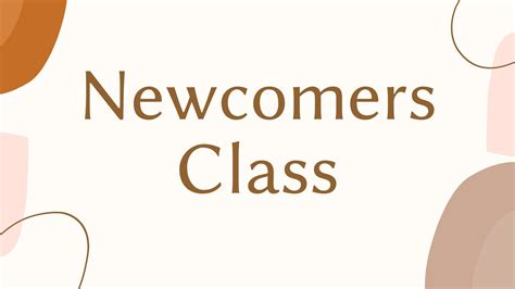 newcomers class umcburg