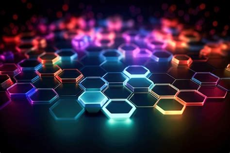 Premium Photo Ai Generative Abstract Background Hexagon Pattern