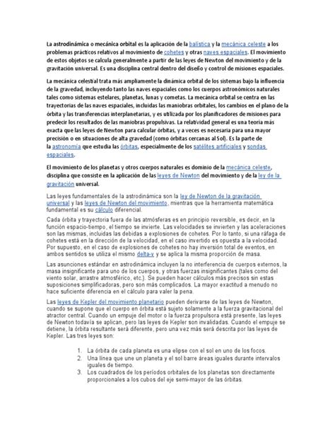 Astrodinamica | PDF | Astronomía | Mecánica celeste