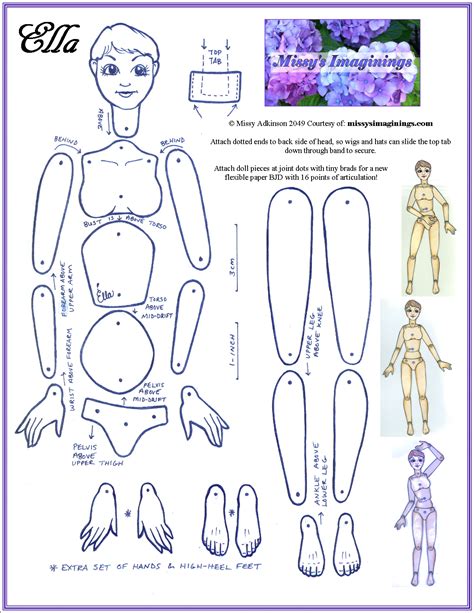 Ready To Print 13 Male Doll Patterns Het Menselijk Lichaam
