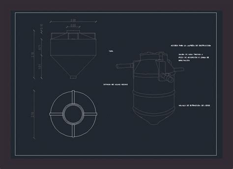 Biodigestor Dwg Detail For Autocad Designs Cad