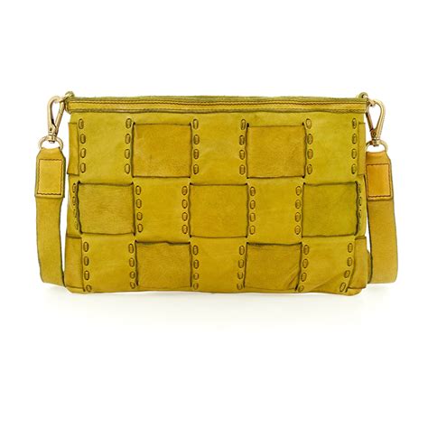 Clutch Bag Edera Yellow Campomaggi