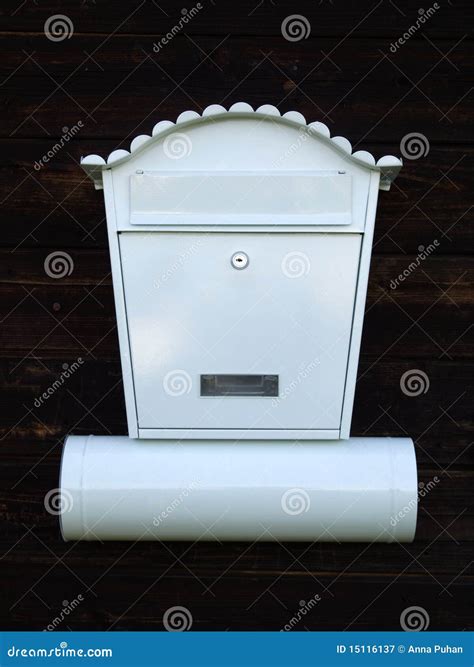 Boîte Aux Lettres Blanche Image Stock Image Du Anticipation 15116137