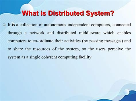 distributed system chapter one introduction to distribued system pdf