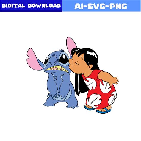 Lilo And Stitch Flowers Svg