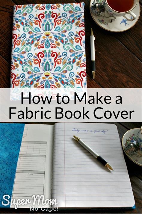 How To Make A Fabric Book Cover Easy Sew Project