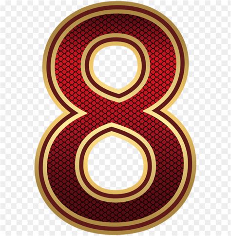 Number Eight 3d Gold Clipart Png Photo 51799 Toppng