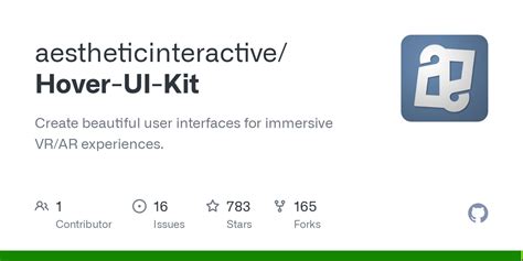 GitHub Aestheticinteractive Hover UI Kit Create Beautiful User Interfaces For Immersive VR AR
