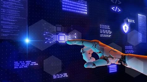 Ai 인공 지능 로봇 메타버스 사이버 공간 디지털 세계 컴퓨터 코딩 배경 Ai 자동화 디지털 기술 인터넷 네트워크 산업 40 개념 3d 휴머노이드의 혁명 프리미엄 사진