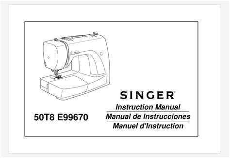 Singer 50t8 E99670 Operation Instruction Manual Owners Manual Etsy