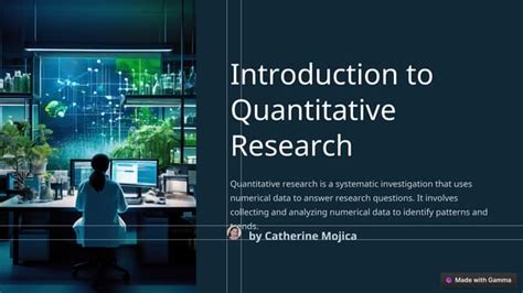 Introduction To Quantitative Research Ppt