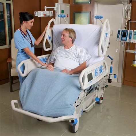 Patient In Icu Hospital Bed