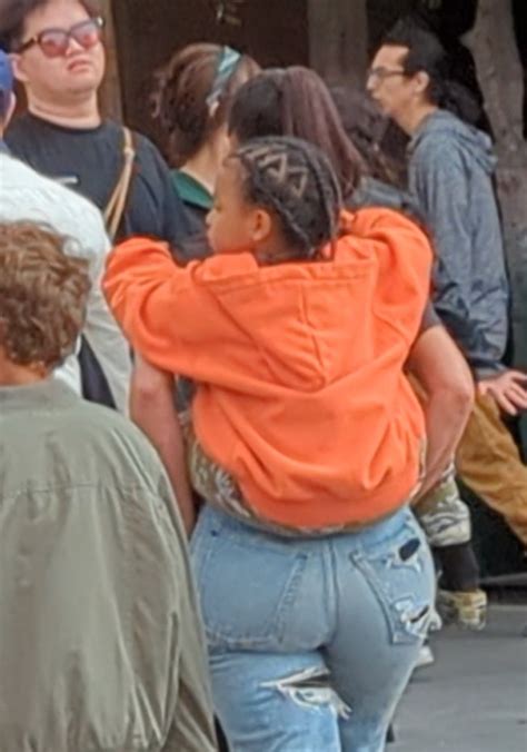 Kim Kardashian Shows Off Her Real Butt In Jeans As She Carries Son