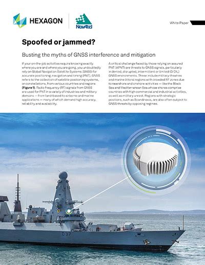 Gnss Jamming And Spoofing White Paper Antcom