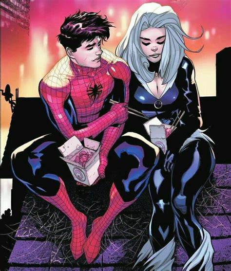 Black Cat And Spider Man Marvel Feliciahardy Spiderman Black Cat