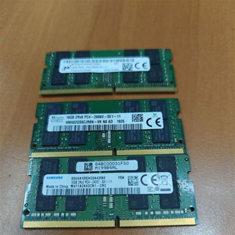 Jual Sodim Ddr4 16gb Bekas Copotan Laptop Shopee Indonesia
