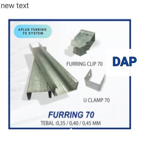 Jual Furing Aplus 70 Metal Furing System Rangka Penggantung Plafon Shopee Indonesia