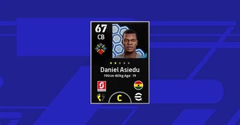 Daniel Asiedu 统计 Efootball