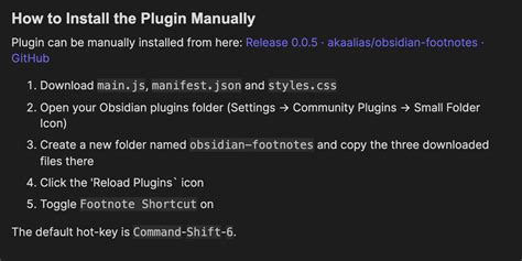 Found A Bug · Issue 1 · Akaaliasobsidian Footnotes · Github