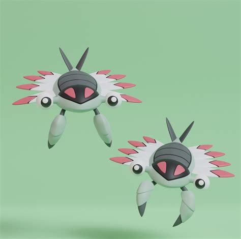 Archivo Stl Pokemon Anorith Con 2 Poses・plan Para Descargar Y
