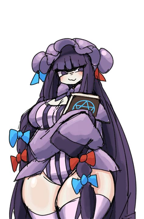 Rule 34 1girls Big Breasts Breasts Hat Long Hair Looking Away Patchouli Knowledge Purple Eyes