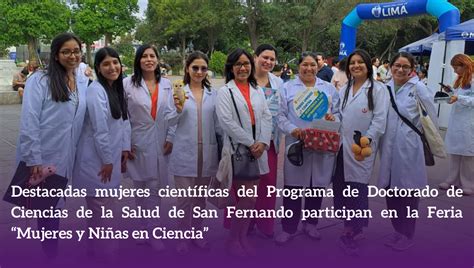Destacadas Mujeres Científicas Del Programa De Doctorado De Ciencias De