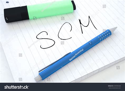 Scm Supply Chain Management Handwritten Text Stock Illustration Shutterstock