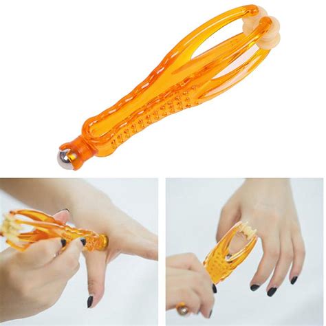 1 шт., двойной роликовый массажер для суставов пальцев, массажер для ...