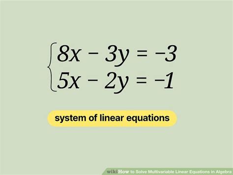 3 Ways To Solve Multivariable Linear Equations In Algebra