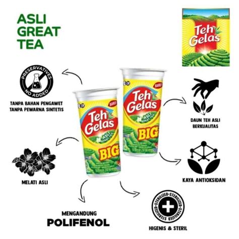 Jual Teh Gelas Big Original Cup 250 Ml Kemasan Karton Di Seller