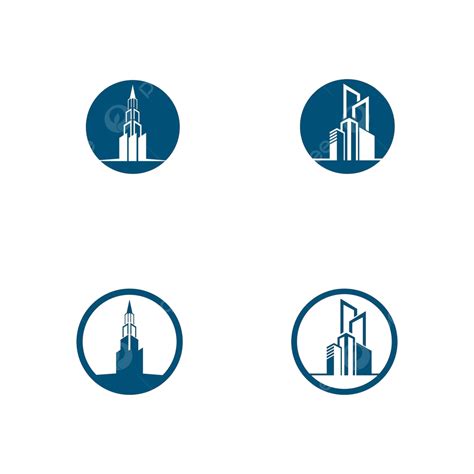 Modern Simple Square Line Art Building Vector High Graphic Downtown