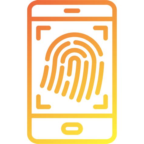 Fingerprint Generic Gradient Outline Icon