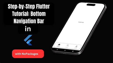 Build A Custom Bottom Navigation Bar In Flutter Step By Step Youtube