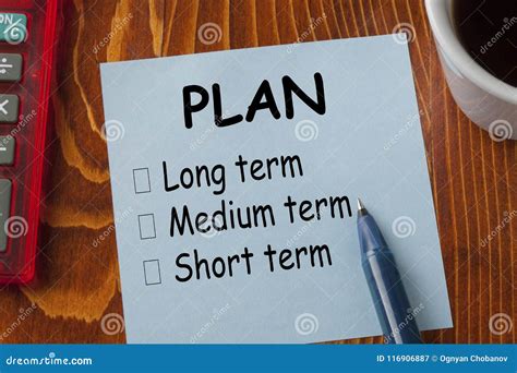 Plan Classification By Time Stock Image Image Of Action Goal 116906887