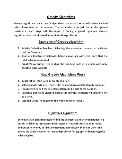 Greedy Algorithms Greedy Algorithms Greedy Algorithms Are A Class Of