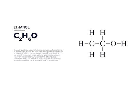 Premium Vector Structural Chemical Formula Of A Compound With Short Information Banner Design
