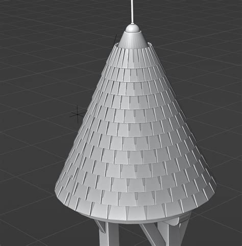 generating roof tiles on coned surface without distorting r blenderhelp