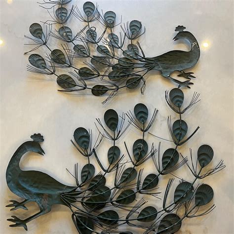 Peacock Wall Decor Etsy