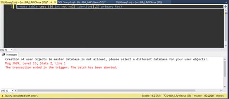 Block User Objects From Being Created In A Master Database Sqlservercentral