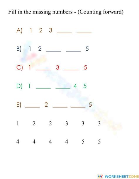 Number Order Worksheet