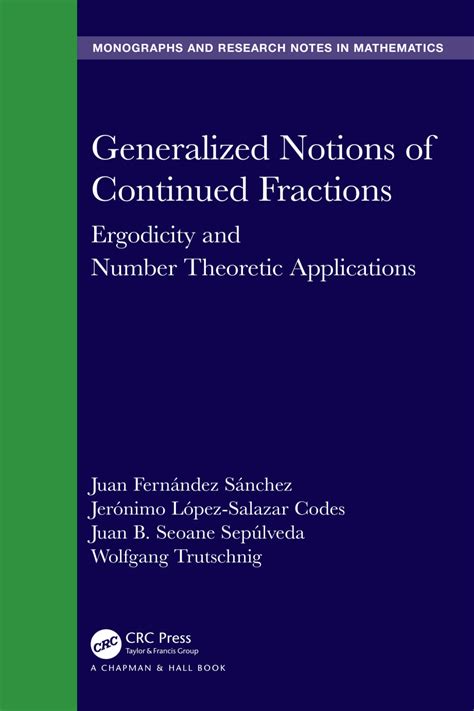 generalized notions of continued fractions ergodicity and number
