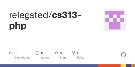 github relegated cs313 php