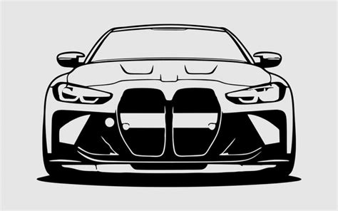 Bmw M5 Car Sketch