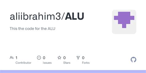 Github Aliibrahim3alu This The Code For The Alu