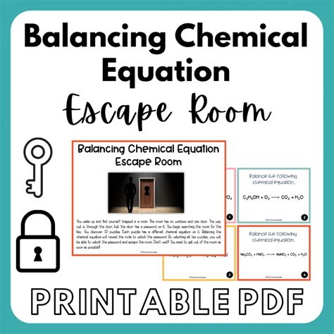 Chemistry Escape Room Pdf Printable Pdf Template