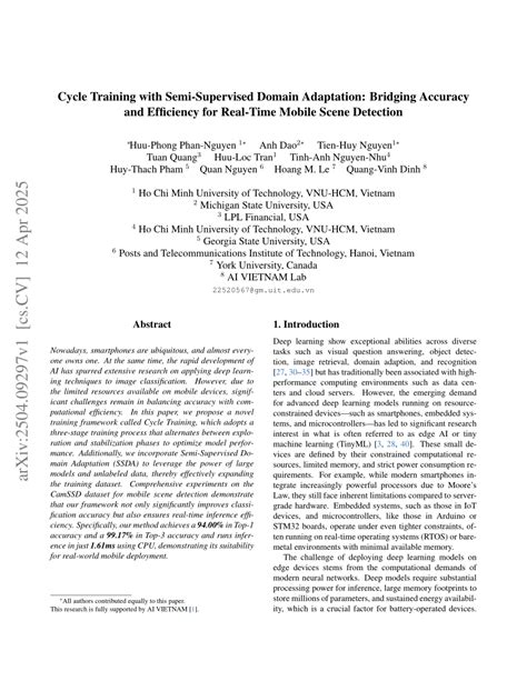 Pdf Cycle Training With Semi Supervised Domain Adaptation Bridging Accuracy And Efficiency