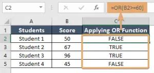 How To Use OR Function In Excel Examples