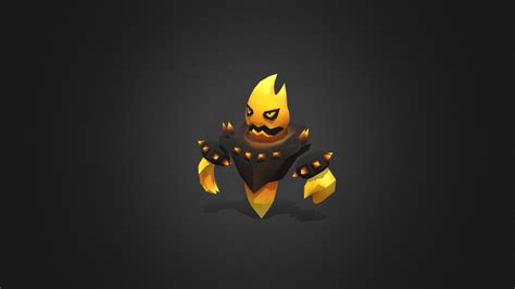Low Poly Tiny Fire Flame Enemies Evolution Pack 3d Model By